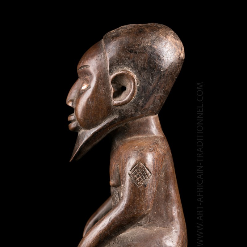 Statue Biteki Bembe - Art Tribal Africain Authentique Traditionnel