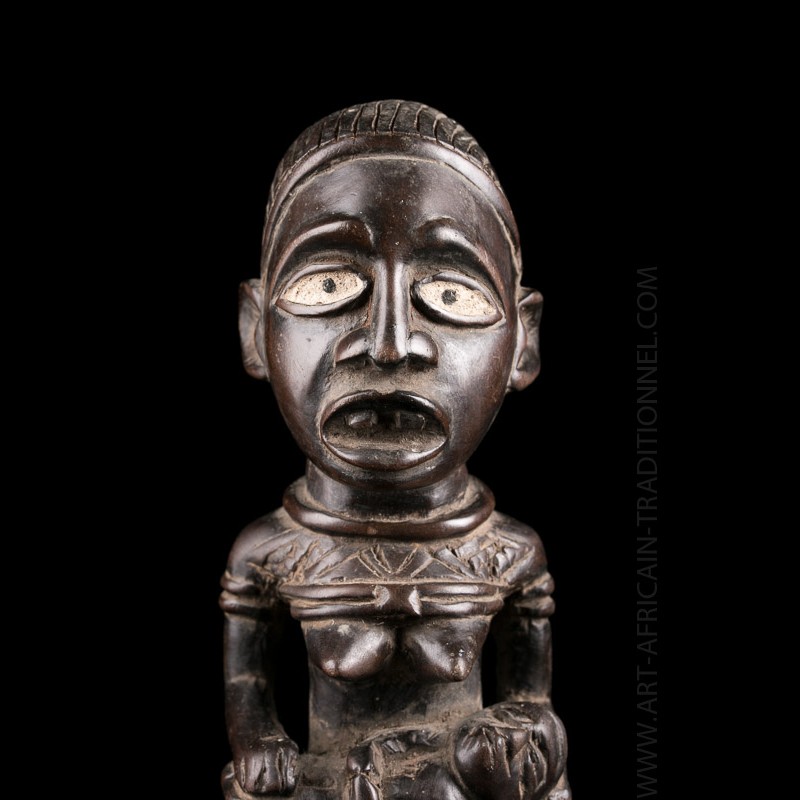 Maternité Pfemba Kongo Yombé - Art Tribal Africain Authentique Traditionnel