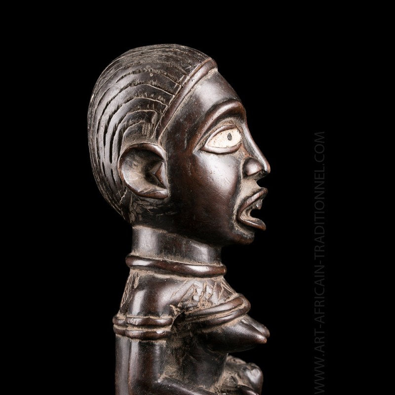 Maternité Pfemba Kongo Yombé - Art Tribal Africain Authentique Traditionnel