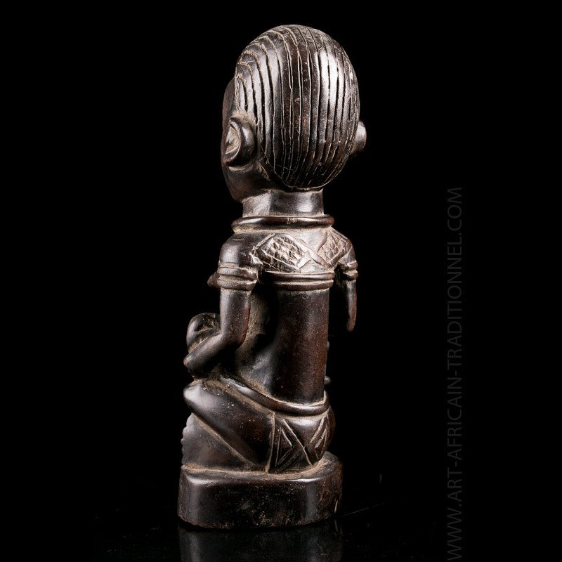 Maternité Pfemba Kongo Yombé - Art Tribal Africain Authentique Traditionnel