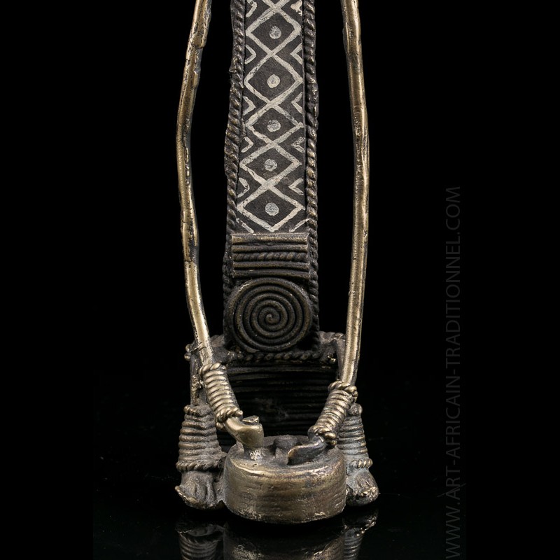 Statue africaine Akan - Art Tribal Africain Authentique Traditionnel